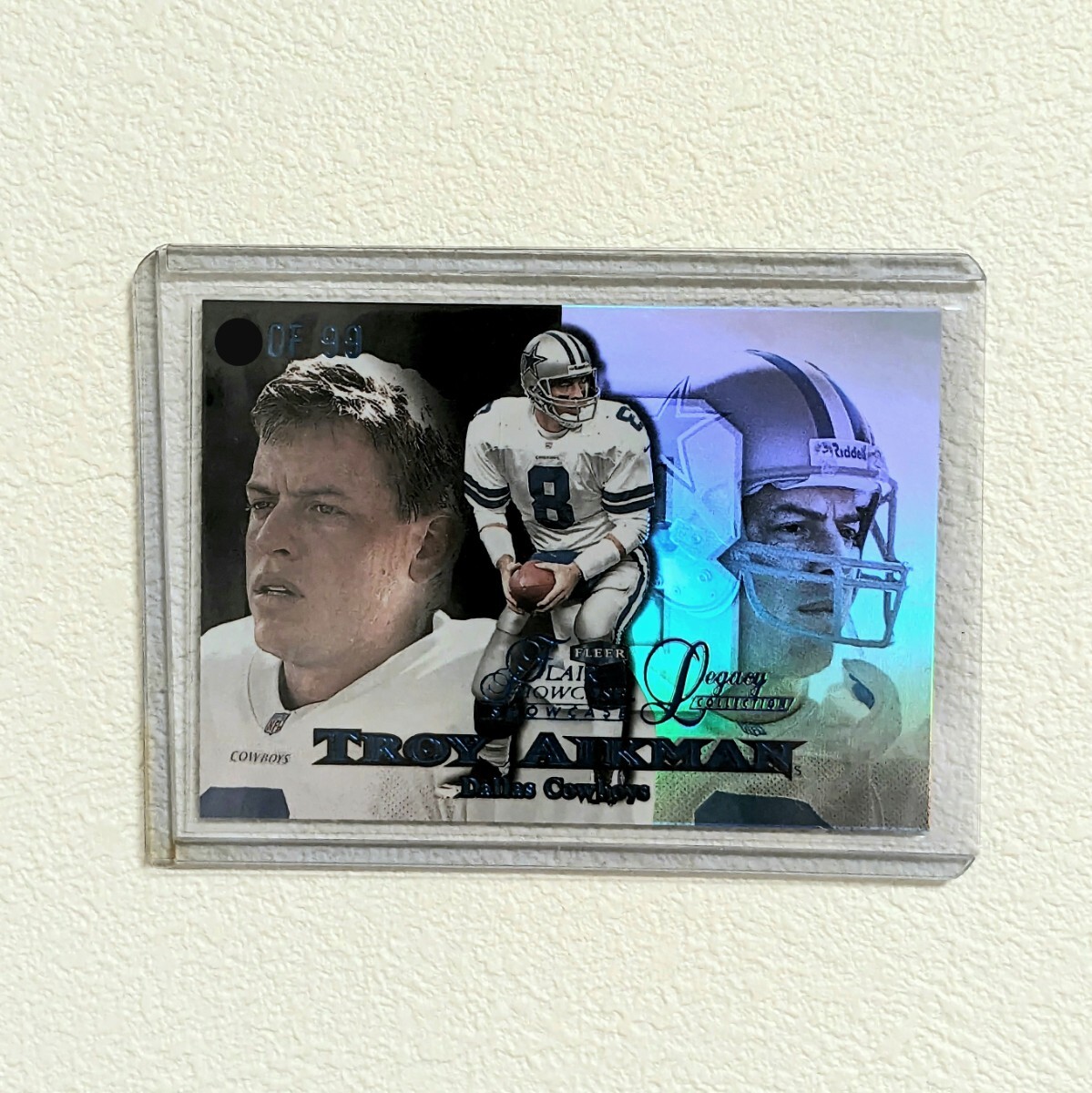 【目立った傷や汚れなし】1997 FLAIR SHOWCASE LEGACY COLLECTION #161L TROY AIKMAN ROW ...