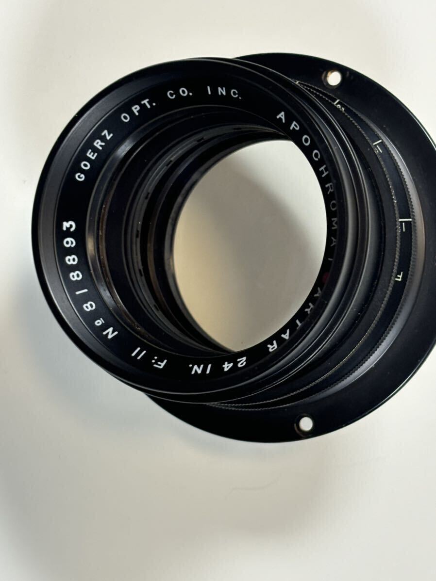 【目立った傷や汚れなし】GOERZ APOCHROMAT RED DOT ARTAR 24inch(610mm) F11 11x14 ...