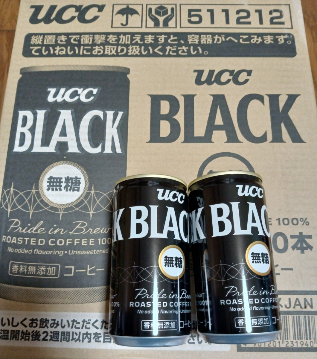 【未使用】UCC BLACK 無糖 185g 缶コーヒー ブラック 90本 3箱セット （送料込み）賞味期限2025/5月の落札情報詳細 ...