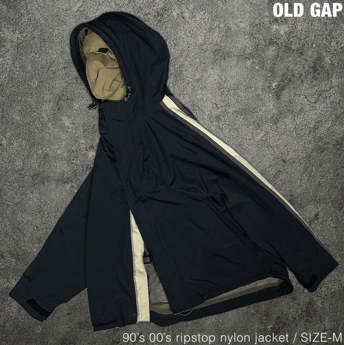 【目立った傷や汚れなし】OLD GAP 90s 00s 紺タグ リップストップ ナイロンジャケット オールドギャップ Y2Kの落札情報詳細 - Yahoo!オークション落札価格検索 オークフリー