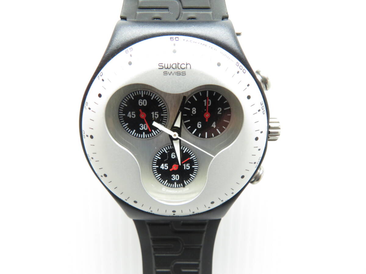 【やや傷や汚れあり】swatch スウォッチ SWISS YCB1000 IRONY アイロニー CHRONO クロノグラフ AG 2004 腕時計/クォーツ/アナログの落札情報詳細 ...