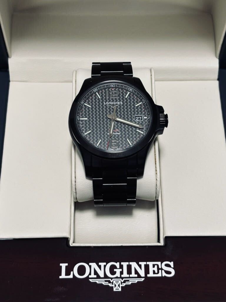 【未使用に近い】LONGINES CONQUEST V.H.P. ロンジン コンクエスト V.H.P.【L3.716.2.66.6】2024.3電池交換実施済 美品の落札情報詳細 ...