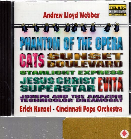 CD カンゼル アンドリュー・ロイド・ウェッバーの世界 PHCT-1024 CD-80405 Erich Kunzel Cincinnati Pops Orchestra Andrew ...