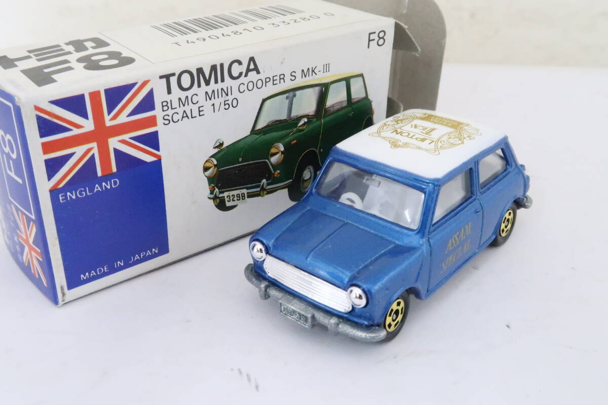 【目立った傷や汚れなし】トミカ BLMC MINI COOPER LIPTON TEA ASSAM SPECIAL ミニクーパー 日本製 箱付 ...