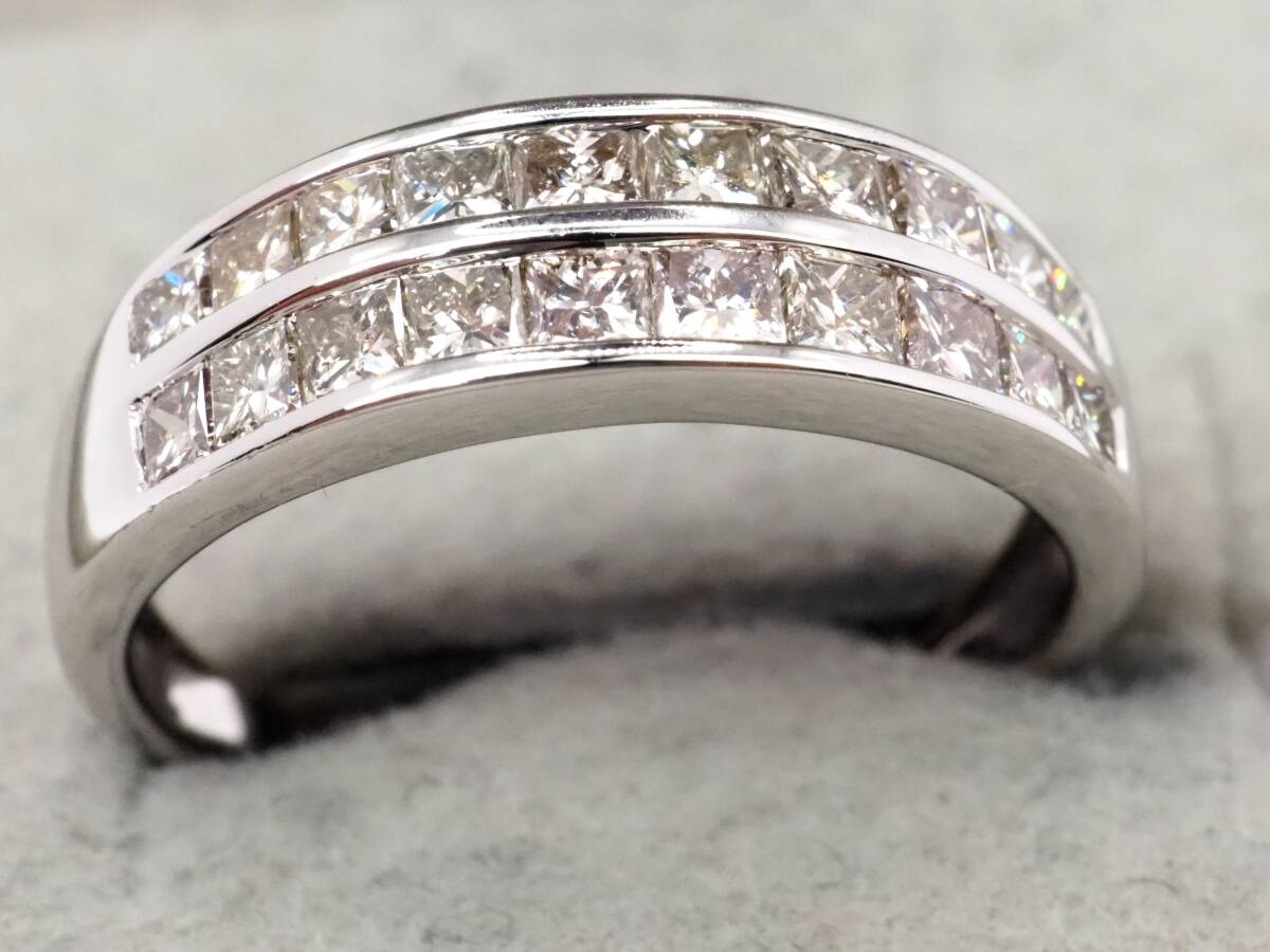 【目立った傷や汚れなし】【4386A】K18WG 天然ダイヤモンド1.00ct/2.77g プリンセスカット ミステリーセッティング リング 指輪 #12の落札情報詳細 - Yahoo ...