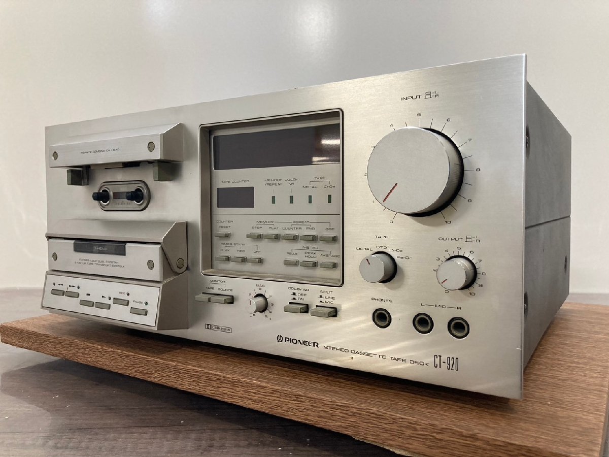【傷や汚れあり】 TG0805 2717 ジャンク品 オーディオ機器 カセットデッキ PIONEER CT-920 パイオニアの落札情報詳細 ...