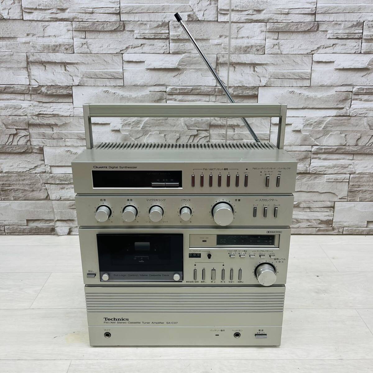 【やや傷や汚れあり】☆1円〜☆ Technics テクニクス ミニコンポ FM/AM ステレオカセットチューナーアンプ SA-C07の落札情報 ...