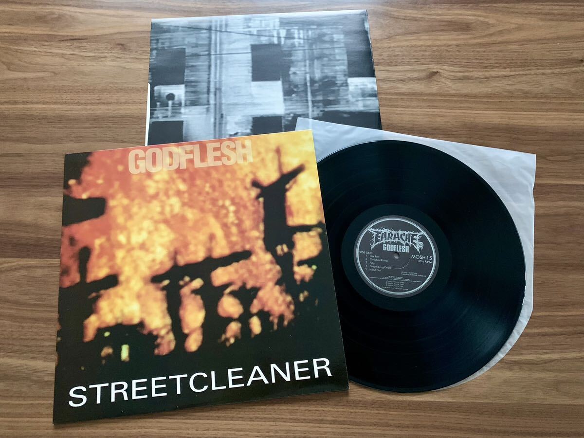 【目立った傷や汚れなし】希少！LP レコード 1989年 UK Original Godflesh ゴッドフレッシュ / Streetcleaner / Earache MOSH 15 ...