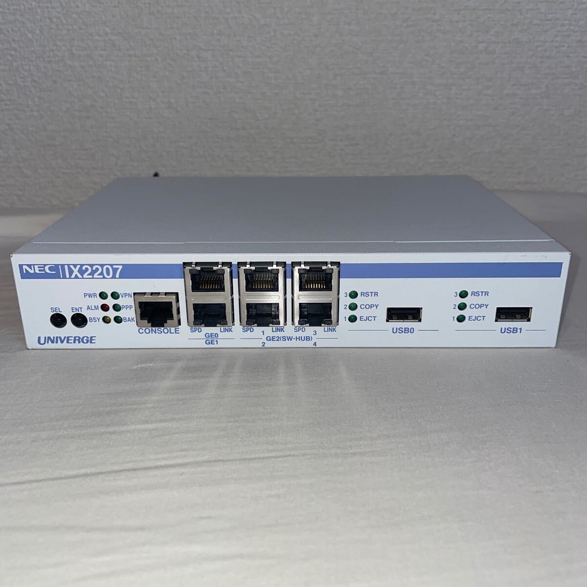【やや傷や汚れあり】NEC UNIVERGE ギガアクセスVPNルーター 初期化済 IX2207 ② 10.8.24の落札情報詳細 ...