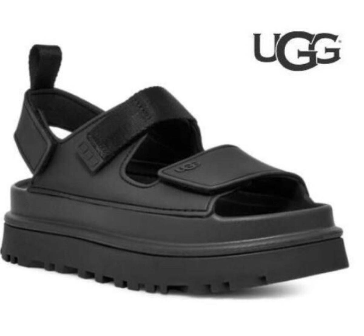 【未使用】新作 UGG レディース GoldenGlow アグゴールデングロウサンダル ボリュームソール ストラップ 厚底 軽量 カジュアル サンダル EU38（24cm）の落札情報詳細 ...
