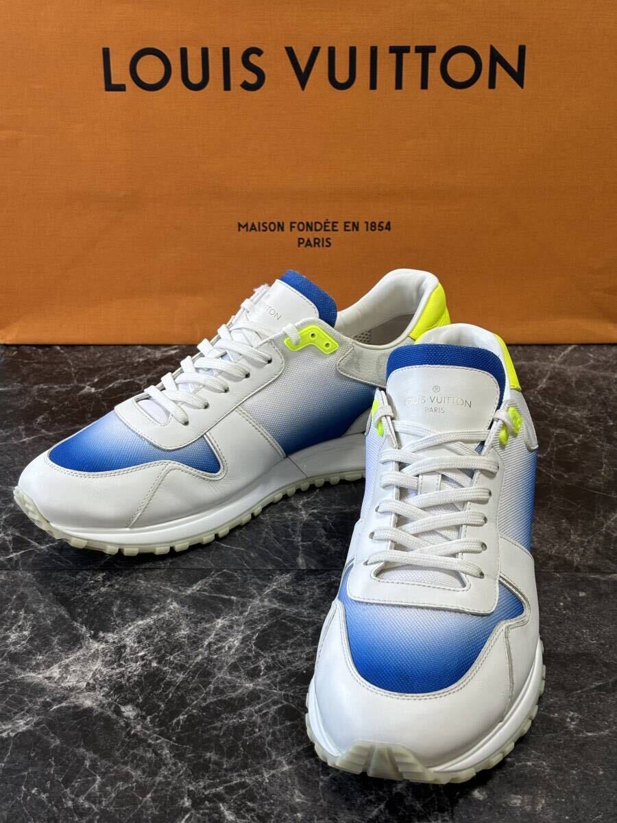 【やや傷や汚れあり】激安！1円～ルイ・ヴィトン！超豪華！！『LVロゴ・レザー×モノグラム・スニーカー/靴 』美品！！の落札情報詳細 - Yahoo!オークション落札価格検索 オークフリー