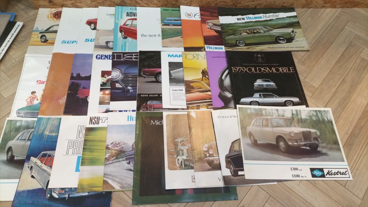 【傷や汚れあり】 MG AUSTIN Hillman Humber 英語版 カタログ パンフレット イングランド アメリカ ドイツ印刷 外車 ...