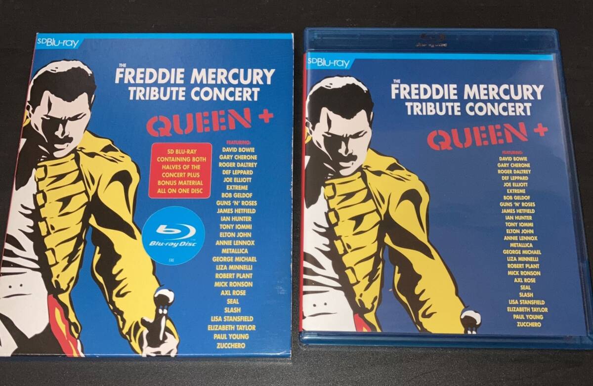 【やや傷や汚れあり】クイーン Queen ★ Freddie Mercury Tribute Concert / Blu-ray ★ DAVID BOWIE METALLICA DEF ...