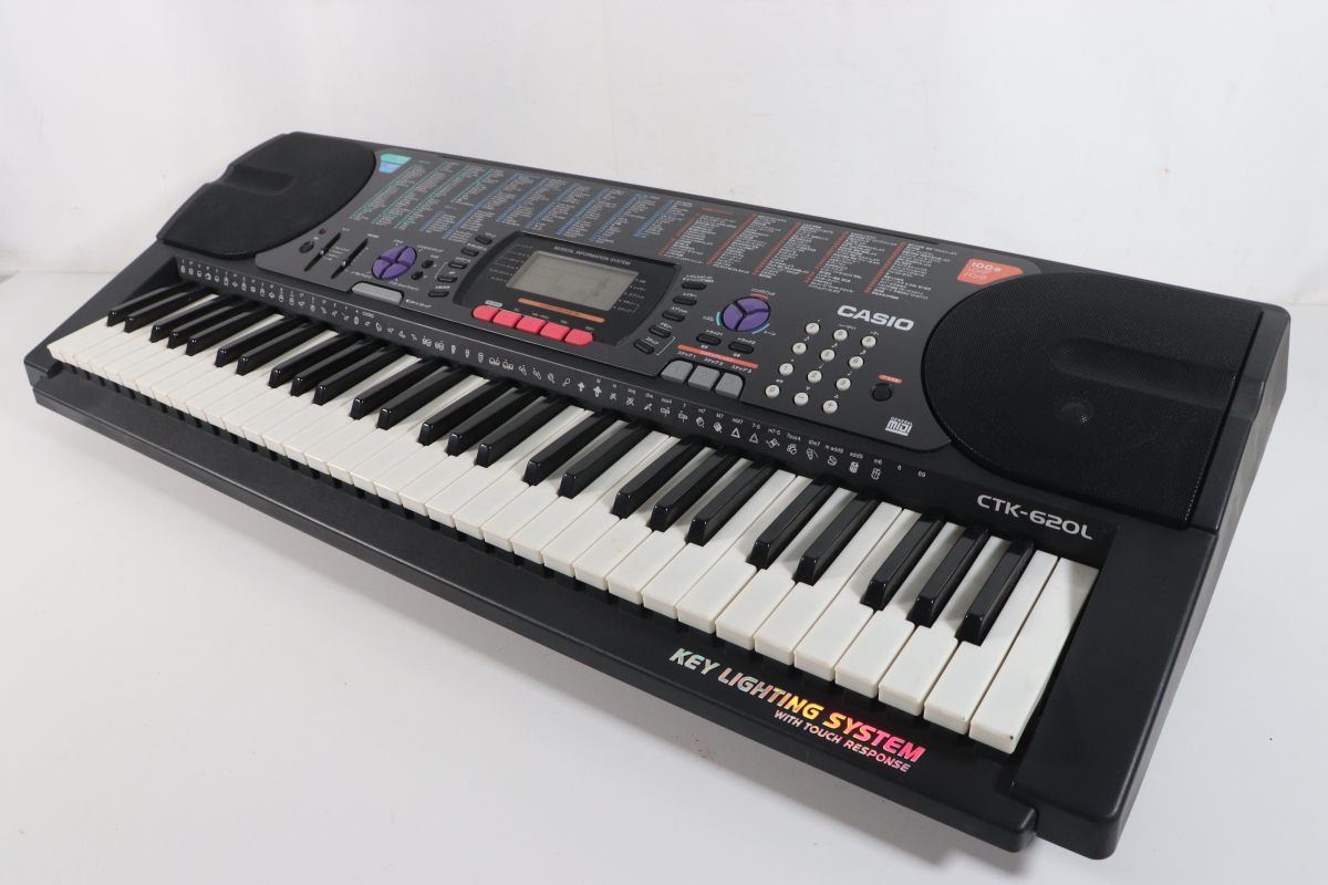 【やや傷や汚れあり】CASIO CTK-620L カシオ 光ナビゲーション キーボード 自動演奏付 アダプター付_MJL_B0827-J020の落札情報詳細 - Yahoo!オークション落札 ...