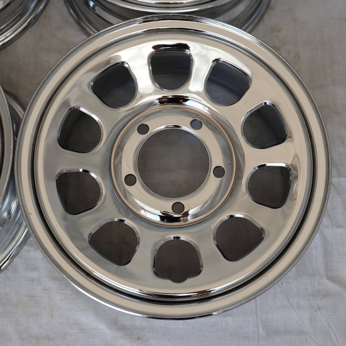 【未使用】デイトナ 16-5.5J ＋22 139.7-5H クローム 4本セット ジムニー JA12W JA22W JB23W JB64W アウトレット特価(W2433-1)の落札情報詳細 ...