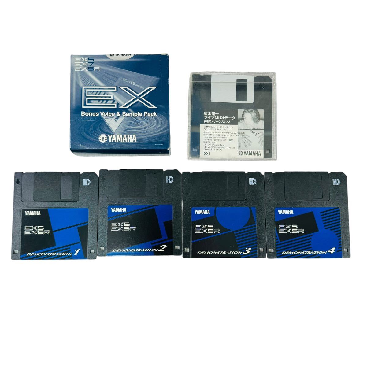【目立った傷や汚れなし】YAMAHA ヤマハ EX5/EX5R/EX7 フロッピーディスク 音源モジュール FD DEMONSTRATION VOICE DISK Bonus Sample ...