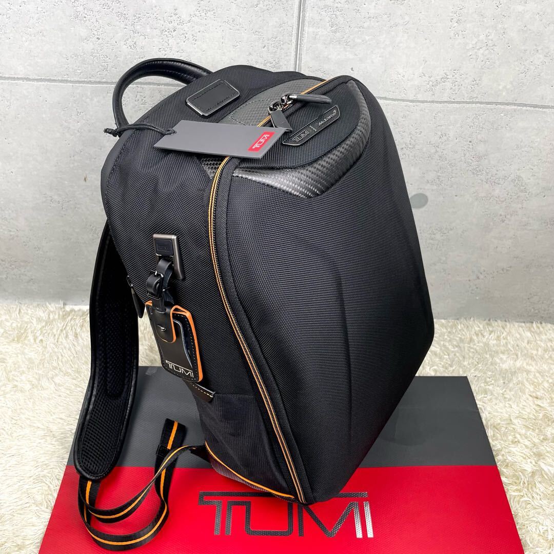 【未使用】[限定/未使用/定価148500円] TUMI トゥミ McLaren VELOCITY BACKPACK メンズ ビジネスバッグ リュック A4+PC可 2層 カーボンファイバー ...