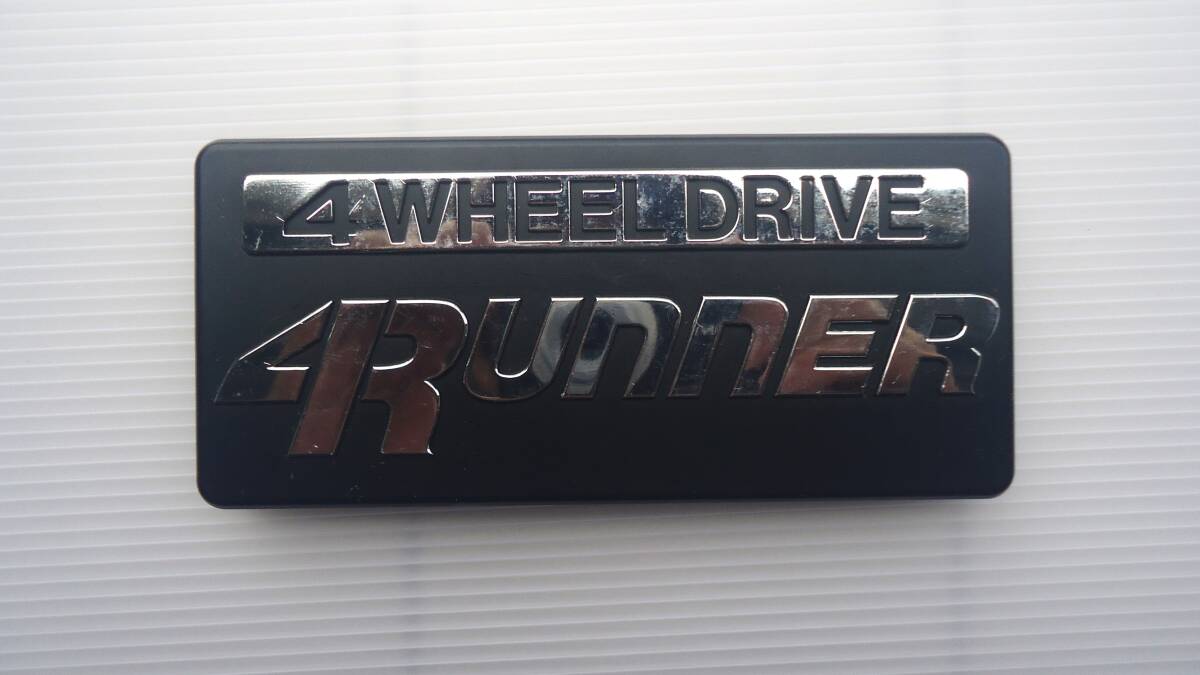 【未使用】ハイラックス輸出仕様★車両販売当時のトヨタ純正4WHEEL DRIVE RunnERプレート 初代？2代目用 の落札情報詳細 ...