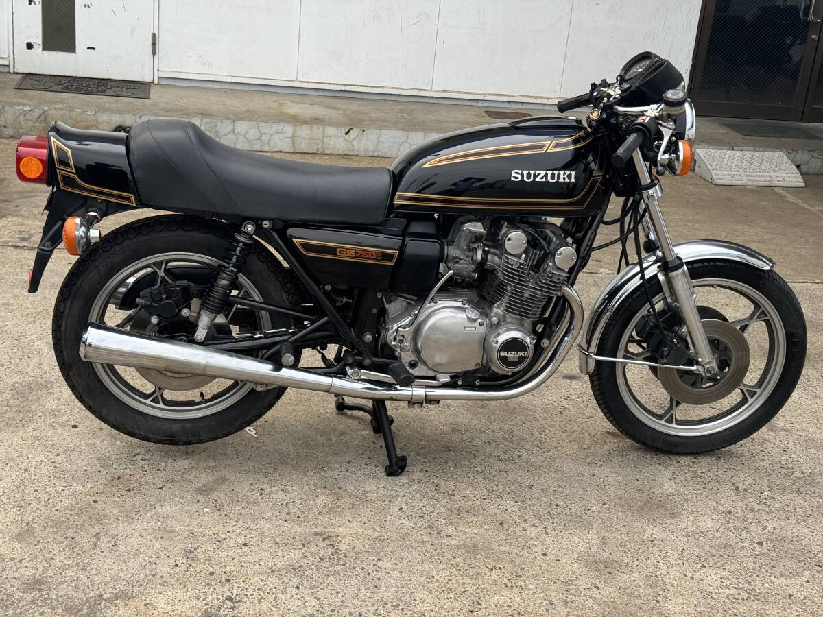 【やや傷や汚れあり】スズキ GS750E 予備検付き渡し可能！！ KONI サス！！旧車絶版車 逆輸入車 ,実動車 動画ありSUZUKI ...