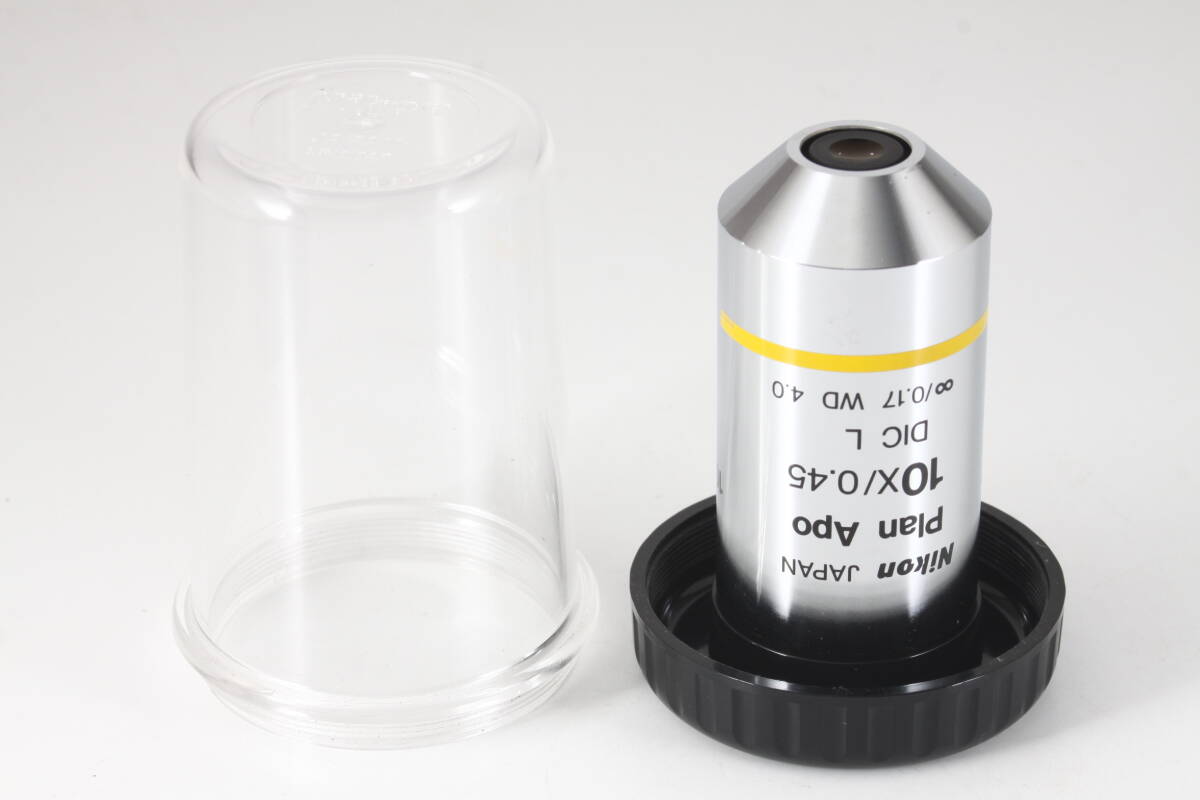 【未使用に近い】★新品級★ Nikon Plan Apo 10x/0.45 DIC L ∞/0.17 WD 4.0 顕微鏡対物レンズ ★完動品、光学極上★ ニコン #242の落札情報詳細 ...