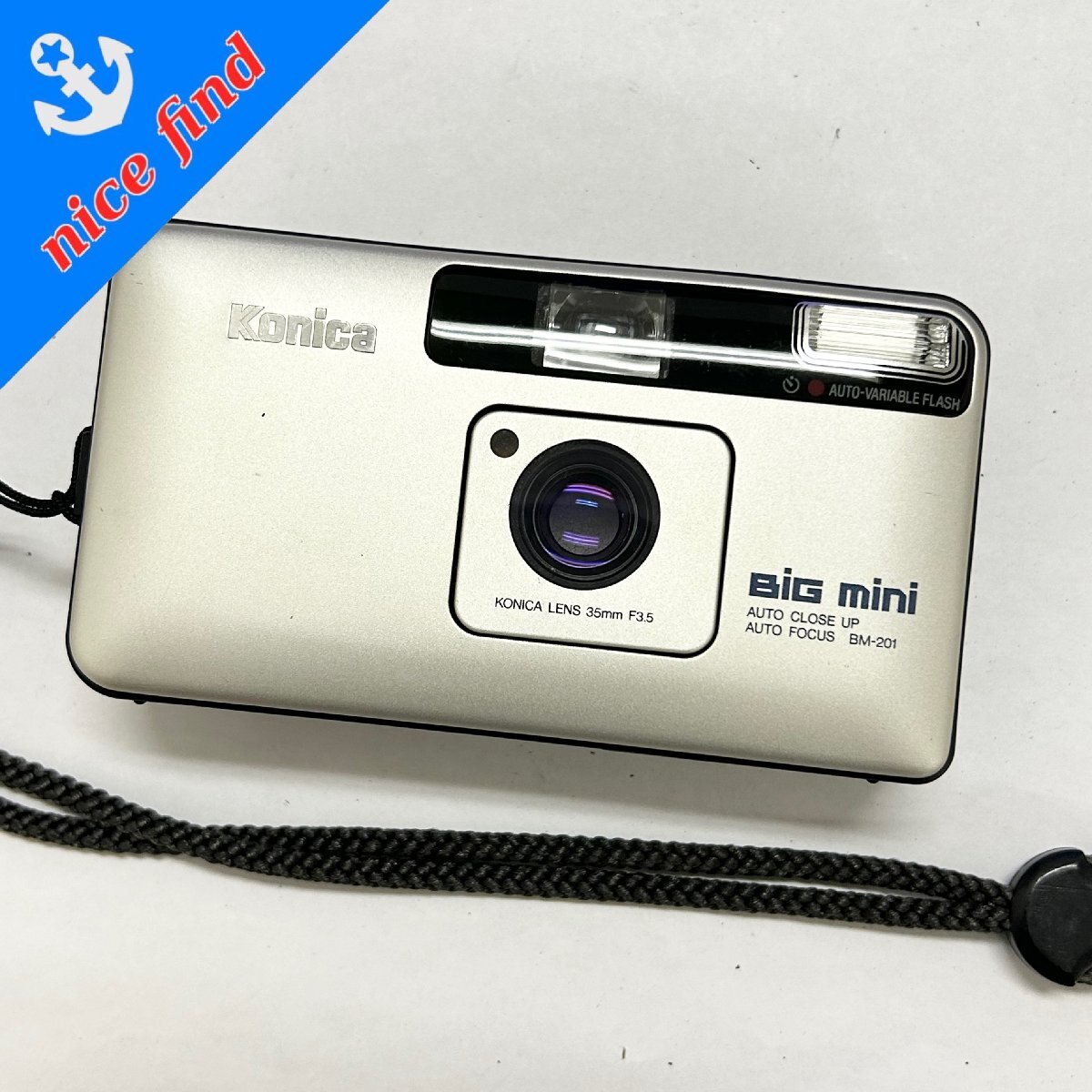 【傷や汚れあり】コニカ/KONICA BIG mini BM-201 本体 35mm F3.5 コンパクト フィルム カメラ ボディ ...