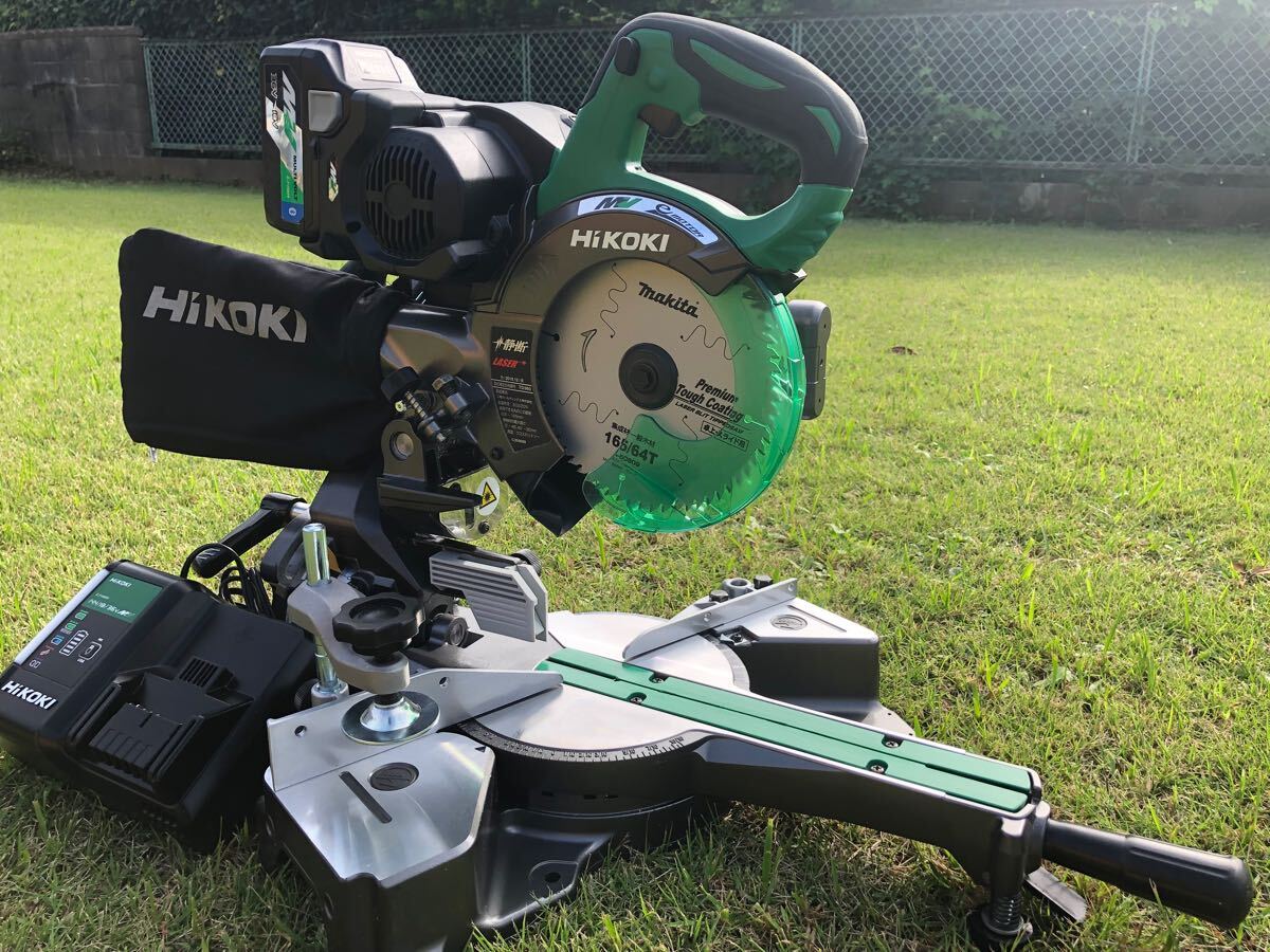 【未使用に近い】極美品☆ HiKOKI ハイコーキ 36Vマルチボルト 165mm コードレス卓上スライド丸のこ C3606DRB(K)(XPS)の落札情報詳細 - Yahoo!オークション ...