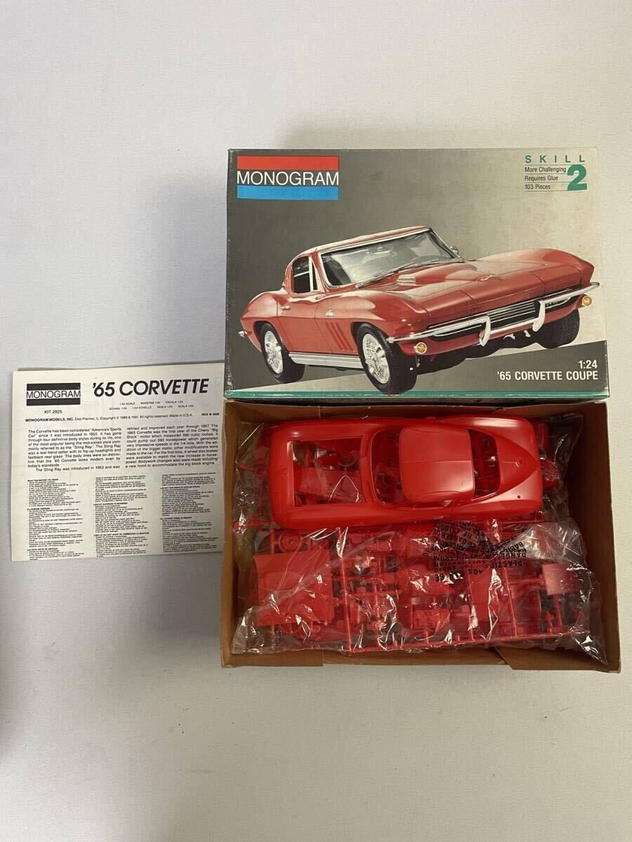 【未使用に近い】未組立 MONOGRAM モノグラム 1:24 CORVETTE COUPE コルベット クーペ 昭和レトロ プラモデル 当時 ...