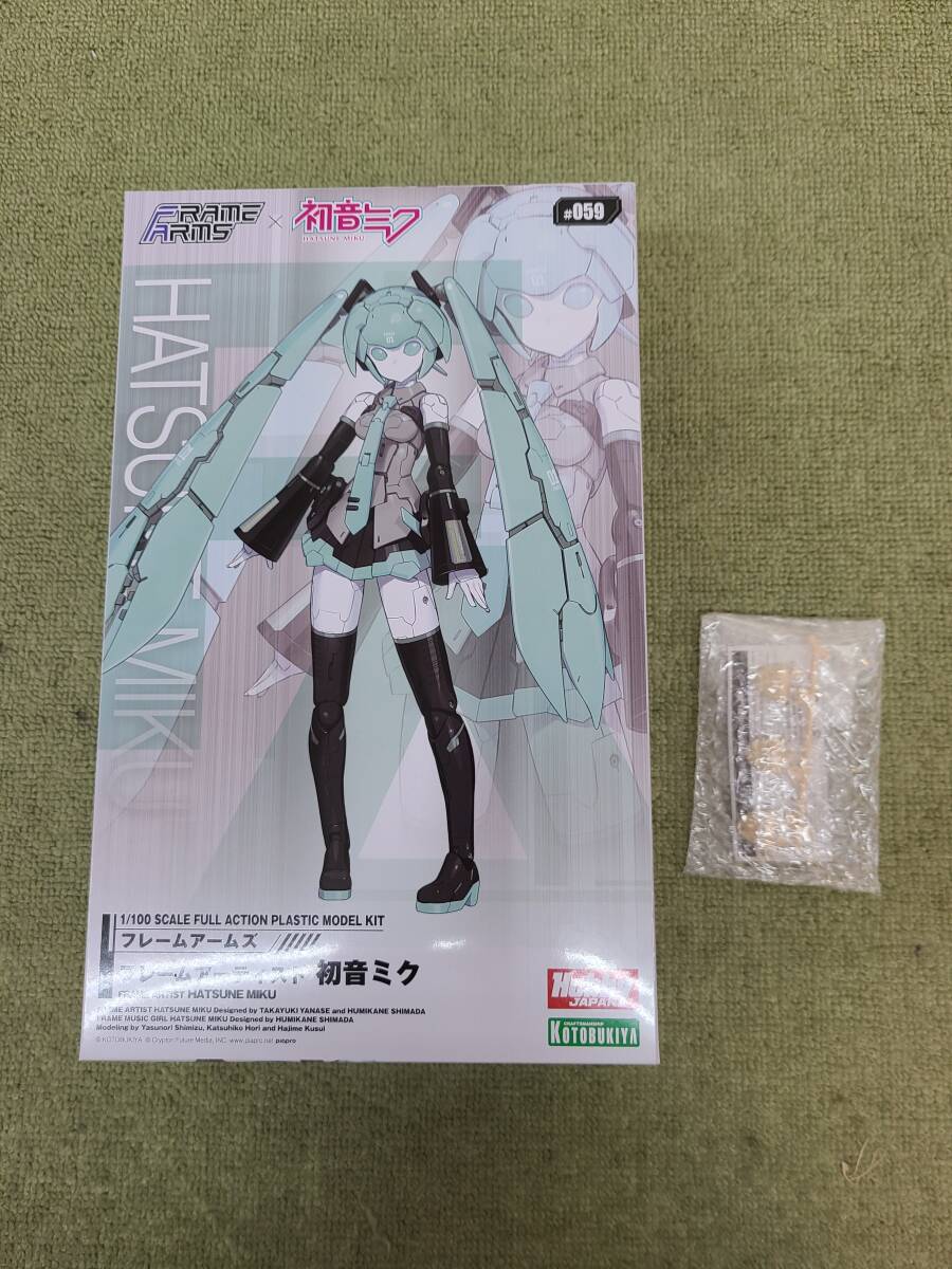 【未使用】115-M70) 未組立品 フレームアーティスト 初音ミク プラモデル 完品 プラモ コトブキヤ 壽屋 フレームアームズ 特典付きの落札情報詳細 - Yahoo!オークション落札価格 ...