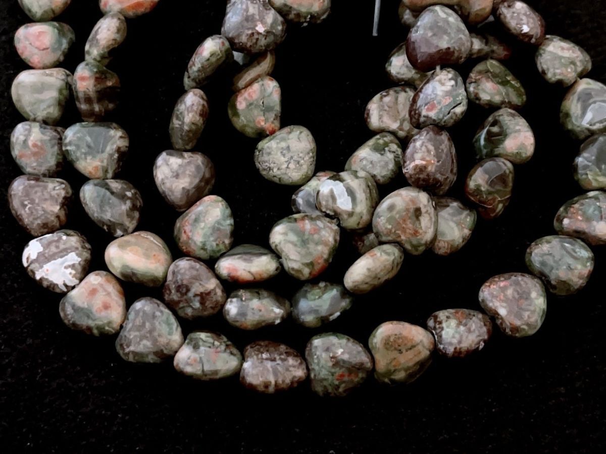 【未使用】送料110円！同梱OK！取置2週間☆＊【天然石・パワーストーン】＊10㎜＊ハート型・ジャスパー＊4個＊11＊即決！の落札情報詳細 - Yahoo!オークション落札価格検索 オークフリー