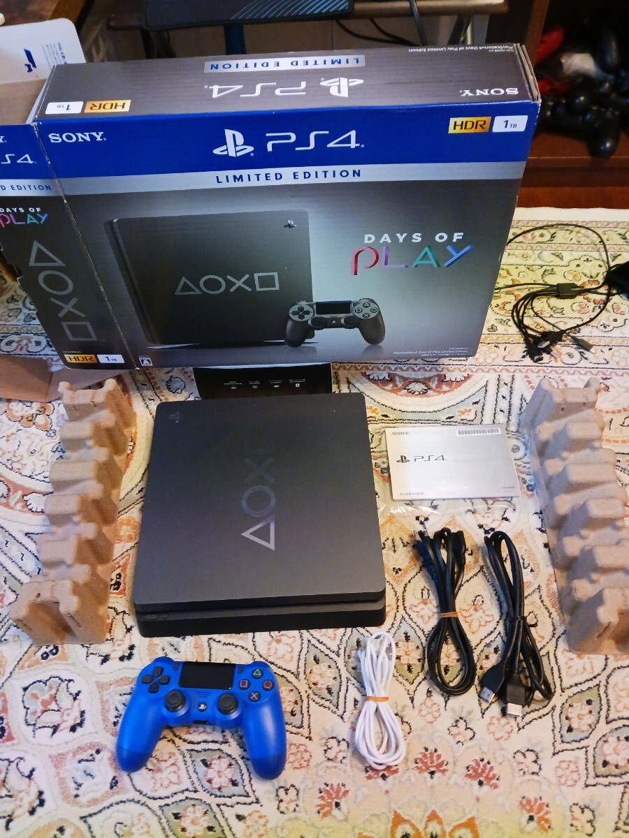 【やや傷や汚れあり】PlayStation 4 Days of Play Limited Edition 1TB (CUH-2200BBZR) 本体一式 動作品 送料無料の落札情報詳細 ...