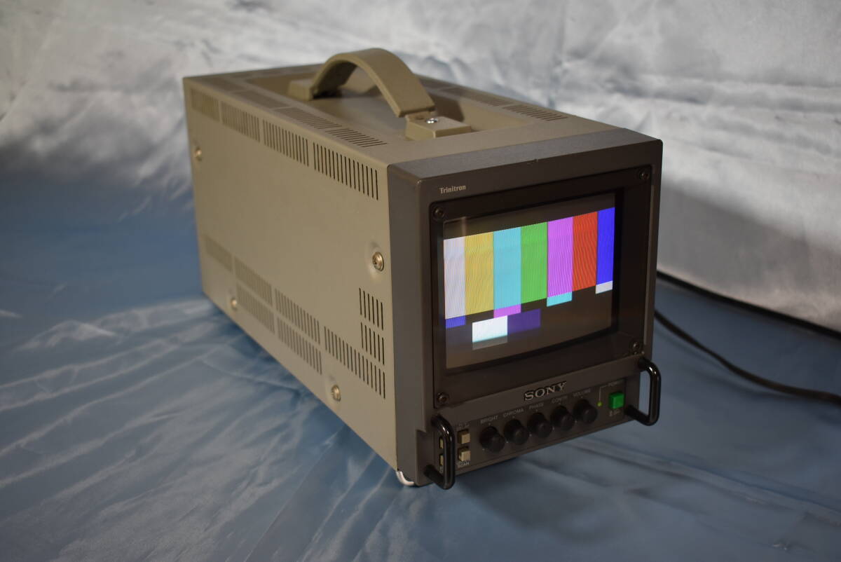 【傷や汚れあり （詳細）】昭和レトロ ソニー SONY TRINITRONトリニトロン カラーテレビ COLOR MONITOR CVM ...