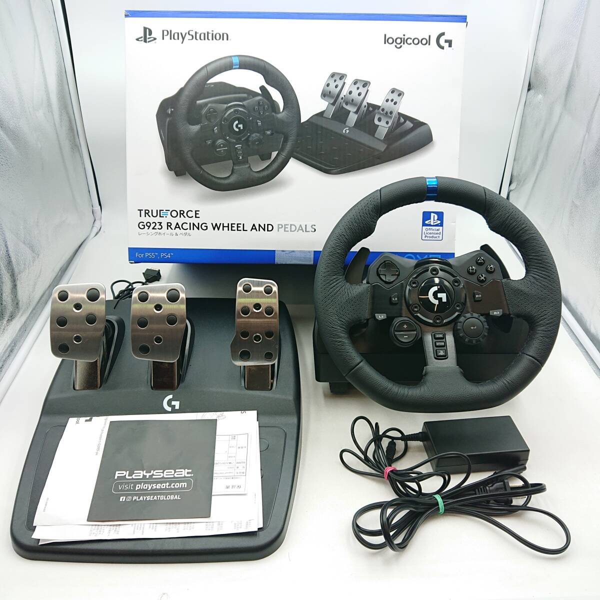 【全体的に状態が悪い】G340 ロジクール ハンドルコントローラー レーシングホイール ペダル G923 ハンコン logicool [PS4、PS5、PC]対応【動作未確認/ジャンク品の落札 ...