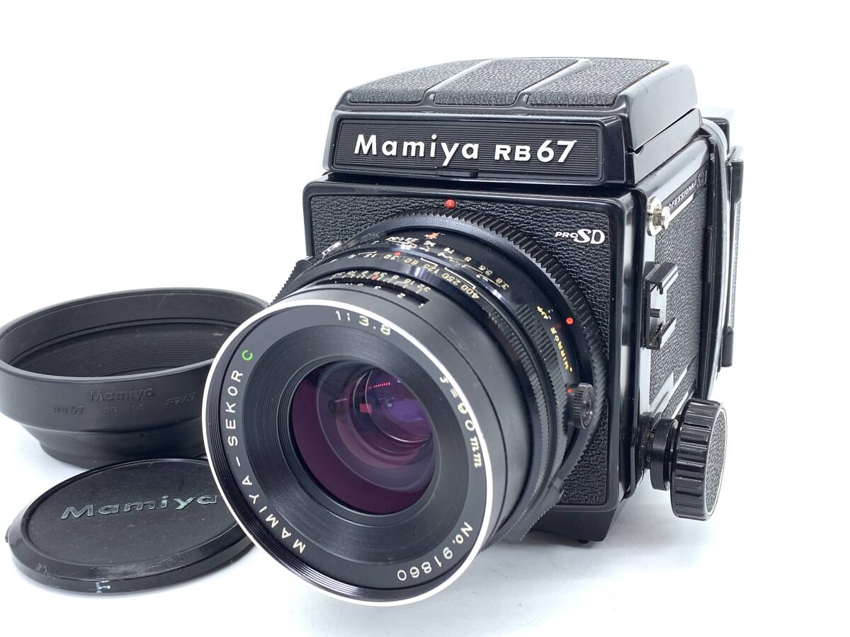 【目立った傷や汚れなし】美品 動作確認済 マミヤ Mamiya RB67 Pro S + Sekor C 127mm F3.8 カビ クモリ無し 極美光学レンズ シャッター切れ 変速 絞り羽根 ...