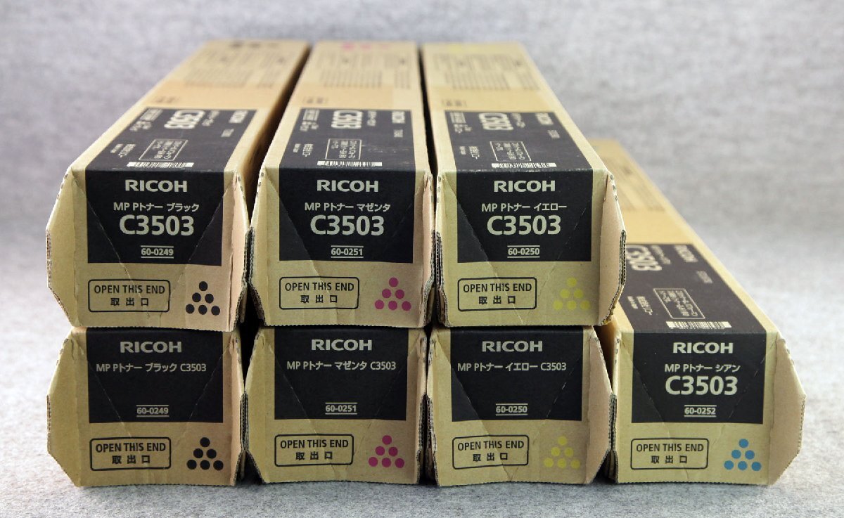 【やや傷や汚れあり】K★RICOH(リコー) MP Pトナー C3503 4色7本セット（Bx2,Mx2,Yx2,Cx1） 純正・未使用品の落札情報詳細 - Yahoo!オークション落札価格 ...