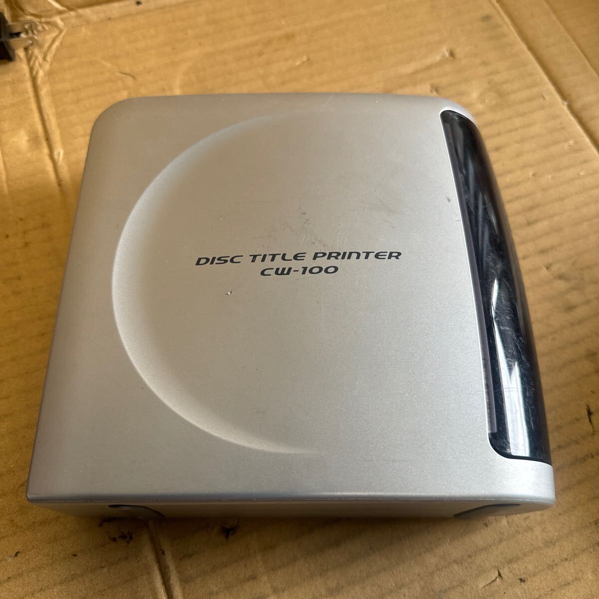 【傷や汚れあり】(A-70)CASIO CW-100 DISK TITLE PRINTER CDプリンター ディスクタイトルプリンター 当時物 ...