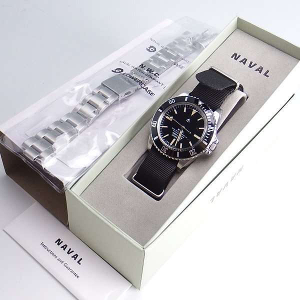 【未使用】未使用品 Naval Watch Produced By LOWERCASE FRXE001 Sweep Second Sec ...