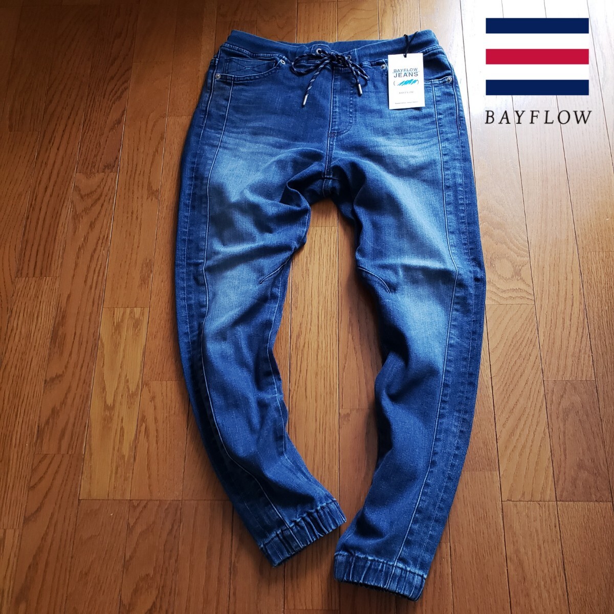 【未使用】【新品】BAYFLOW Lサイズ デニム ジョガーパンツ ダークブルー ベイフロー ストレッチ イージーパンツ リブ ジョグパンツの落札情報詳細 - Yahoo!オークション落札価格 ...
