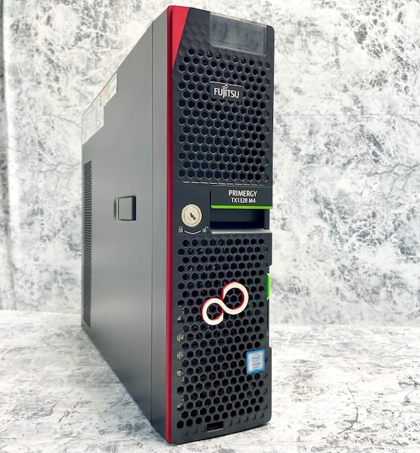 【やや傷や汚れあり】2902//FUJITSU PRIMERGY TX1320 M4 PS1320 Xeon E-2124 3.30GHz ...