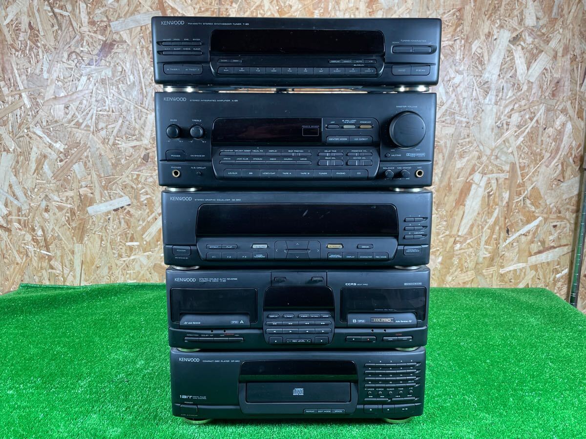 【傷や汚れあり】12B29 KENWOOD COMPACT COMPO STEREO ROXY ケンウッド コンパクトコンポステレオ ロキシー ...