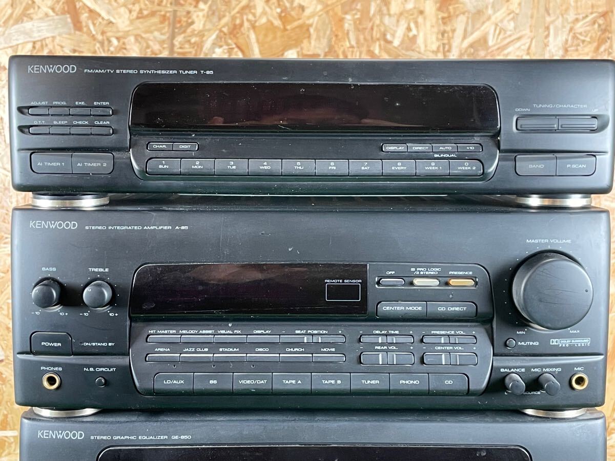 【傷や汚れあり】12B29 KENWOOD COMPACT COMPO STEREO ROXY ケンウッド コンパクトコンポステレオ ロキシー ...
