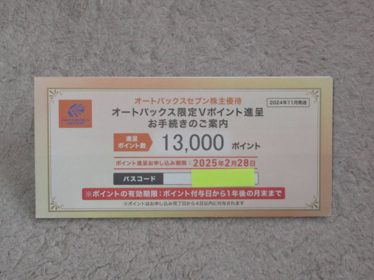 【未使用】オートバックス限定 株主優待Vポイント 13000ポイントの落札情報詳細 - Yahoo!オークション落札価格検索 オークフリー