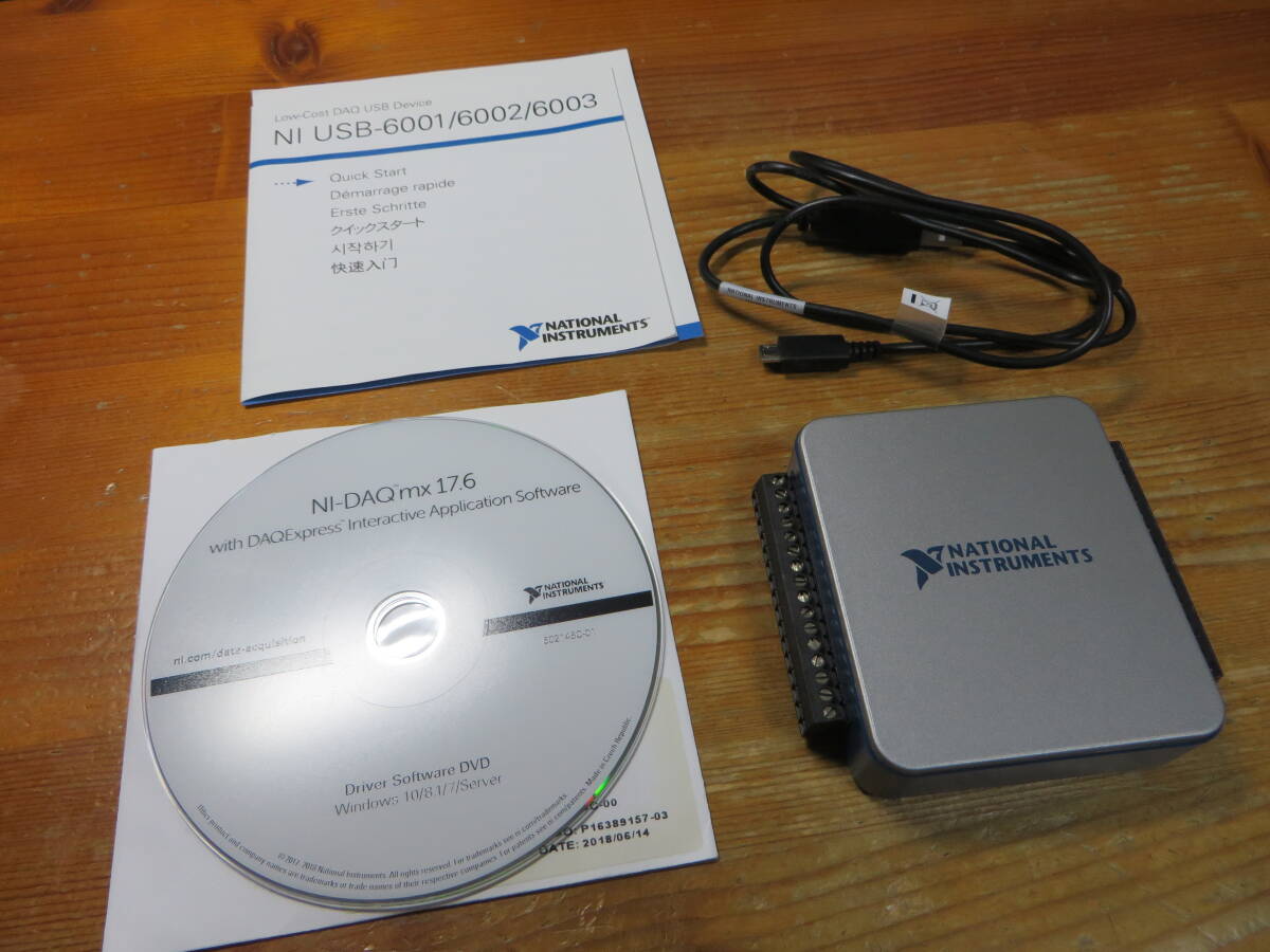 【目立った傷や汚れなし】NI(National Instruments)製DAQ(データロガー)USB-6002(中古ジャンク品)の落札情報 ...