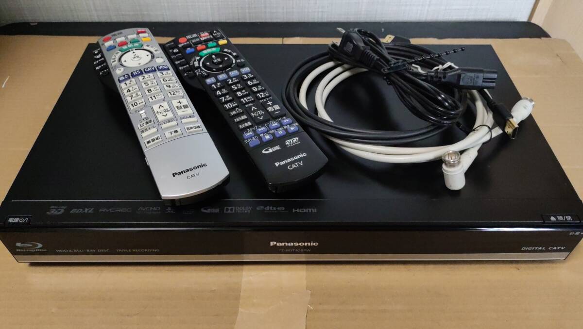 【やや傷や汚れあり】パナソニック CATV STB TZ-BDT920PW HDD1TB DVD BD リモコン HDMI付き 動作確認済み 送料無料の落札情報詳細 - Yahoo ...