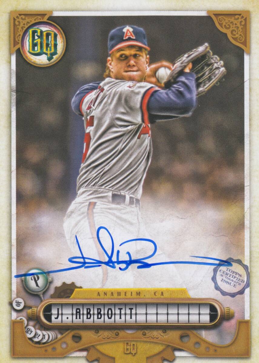 【目立った傷や汚れなし】【JIM ABBOTT】直筆サインカード 2022 TOPPS AUTO GYPSY QUEEN BASEBALL ...