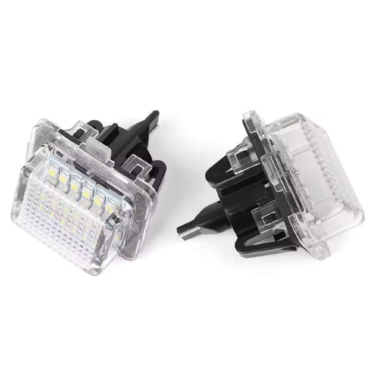 【未使用】激白光 ! 交換式 ! メルセデス ベンツ LED ナンバー灯 ライセンス ランプ W212 S212 E250 E300 E350 E550 E63 Eクラス セダン ワゴン 前期 ...