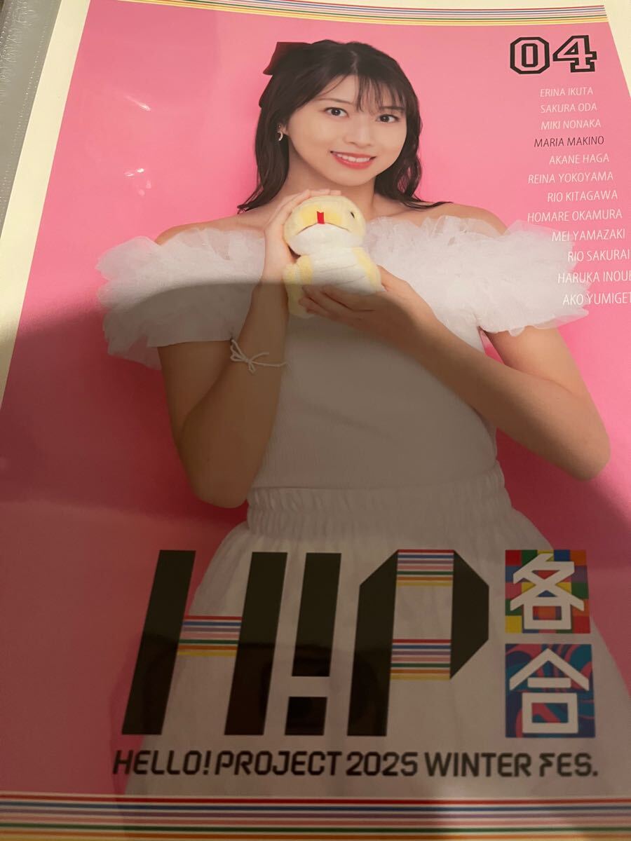 【未使用に近い】【牧野真莉愛・73】コレクションピンナップポスター ピンポス Hello! Project 2025 Winter Fes. 「各」「合」の落札情報詳細 - Yahoo ...