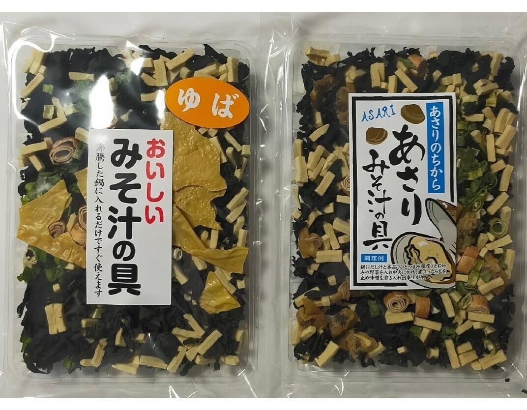 【未使用】「あさりの味噌汁の具80g入」と「ゆば入味噌汁の具90g入」のセット！の落札情報詳細 - Yahoo!オークション落札価格検索 オークフリー
