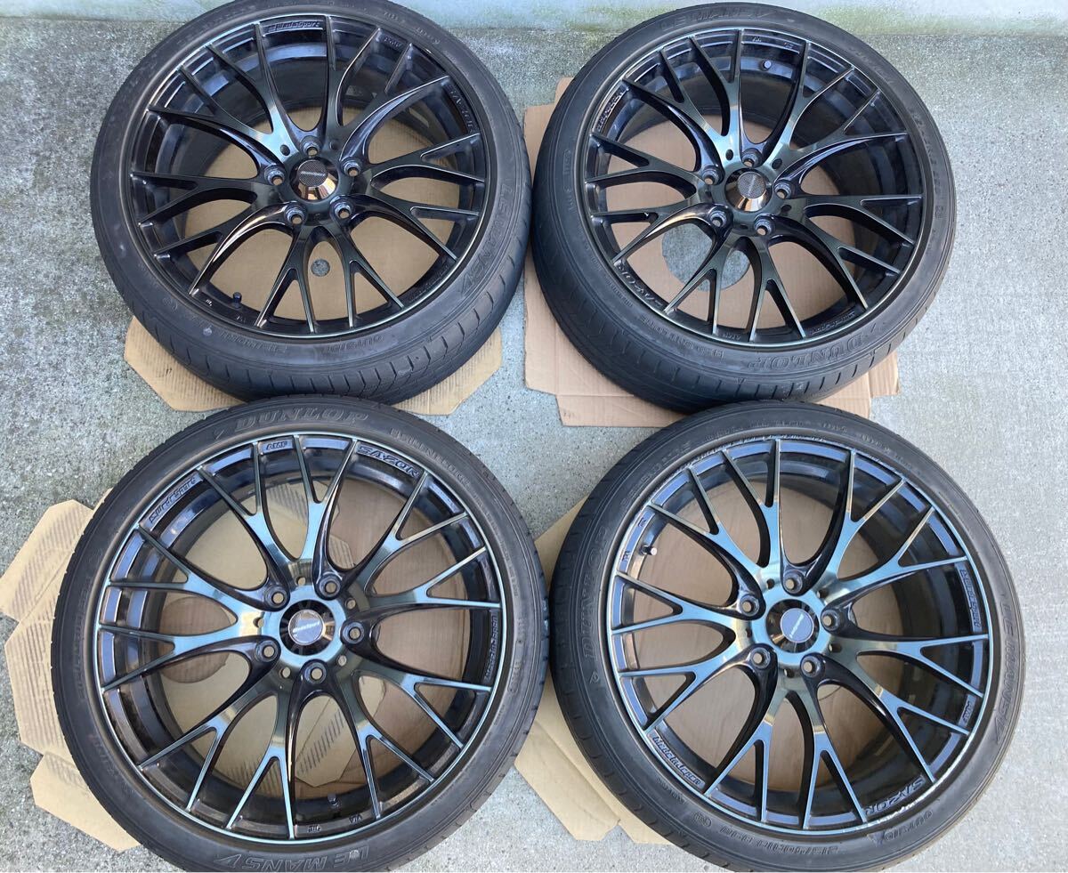 【傷や汚れあり】weds ウェッズスポーツSA-20R SA20R 18インチ 7.5J ET45 114.3-5H 215/40R18 ローダウン ノア ヴォクシー アコード アルテッツァ ...
