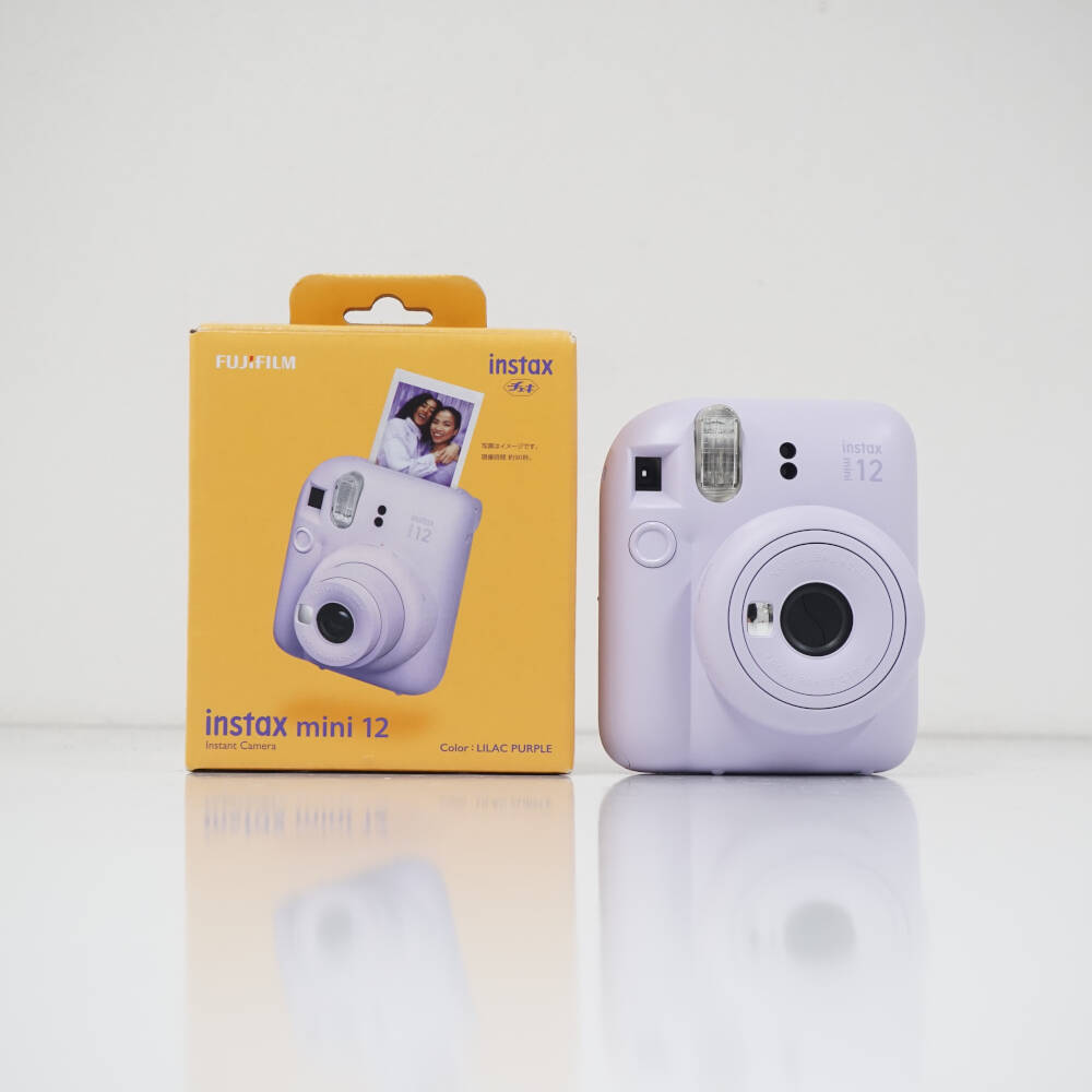 【目立った傷や汚れなし】FUJIFILM instax mini 12 LILAC PURPLE チェキカメラ USED超美品 富士フイルム ...