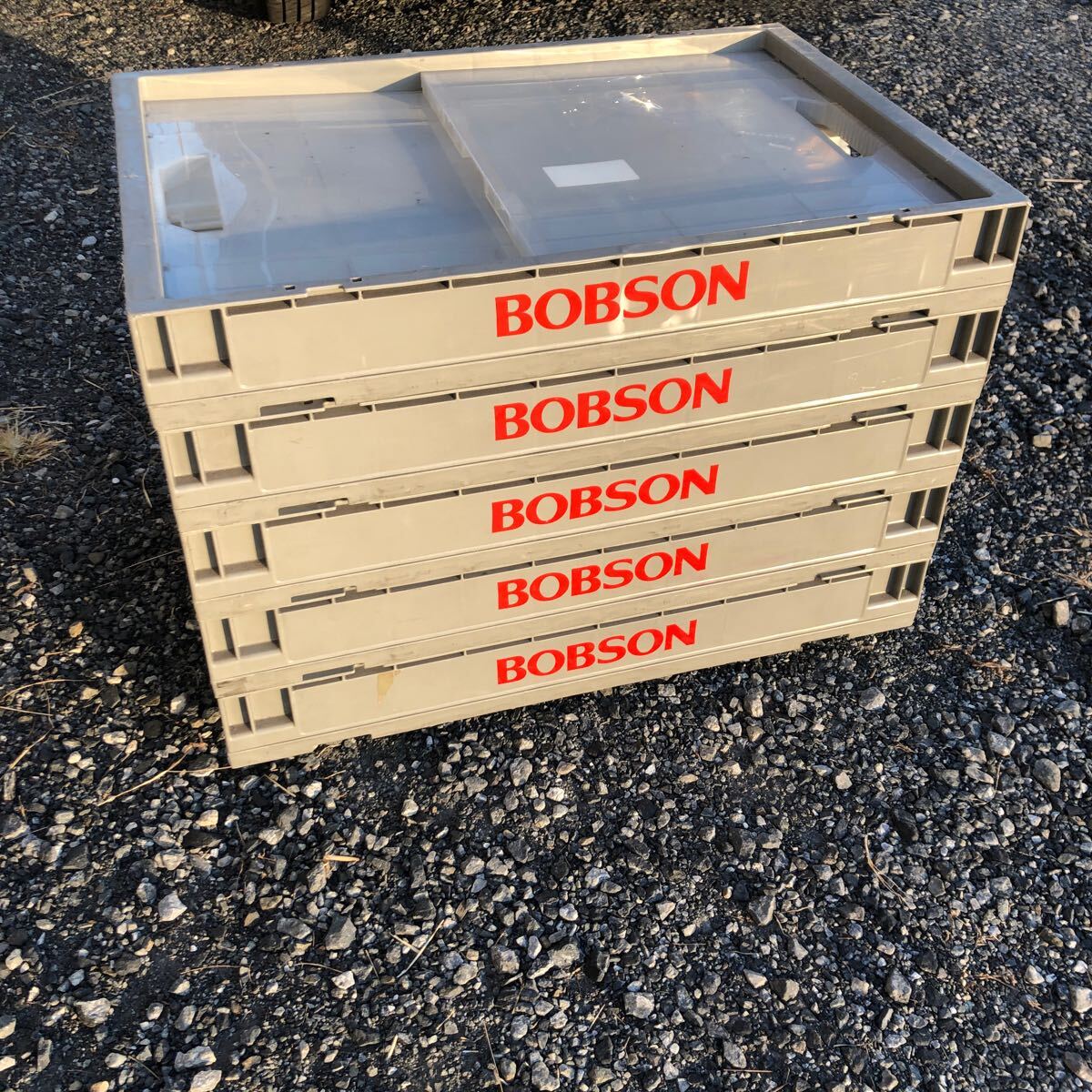 レア 大型 ボブソン BOBSON 折りたたみコンテナ 90リットル ⑤ （0123） の落札情報詳細 - Yahoo!オークション落札価格検索 オークフリー